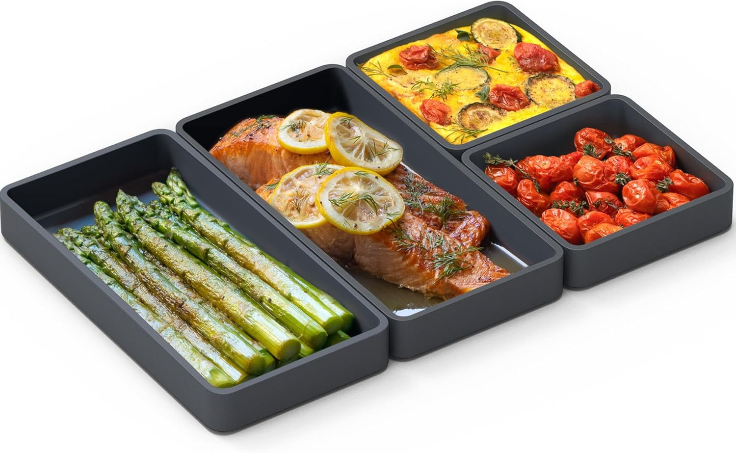 Cheat Sheets - Original Silicone Sheet Pan Dividers For Cooking & Meal ...