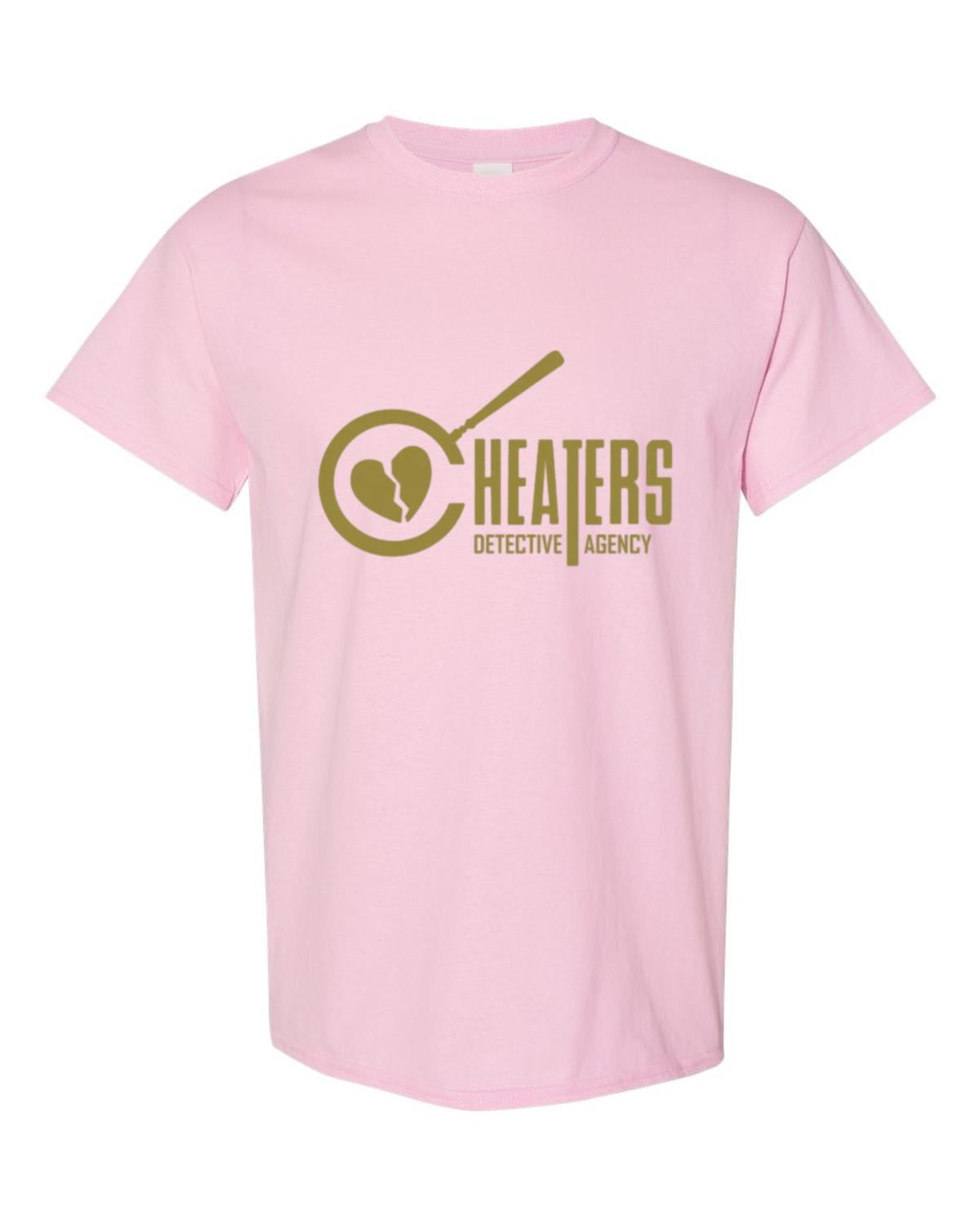 Cheaters Detective Logo With Retro TV Mystery Agency Style T-Shirt, for ...