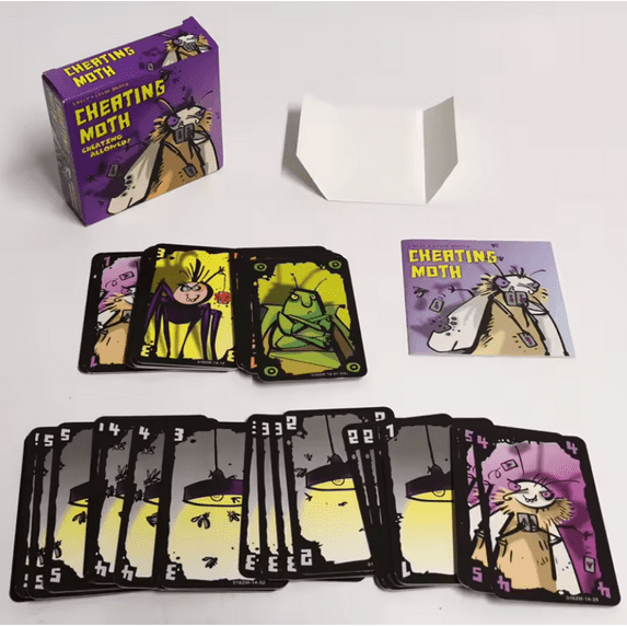Cheating Moth Card Game Family Bluffing Strategy with Poker Elements for Ages 8 and Up - Walmart.com
