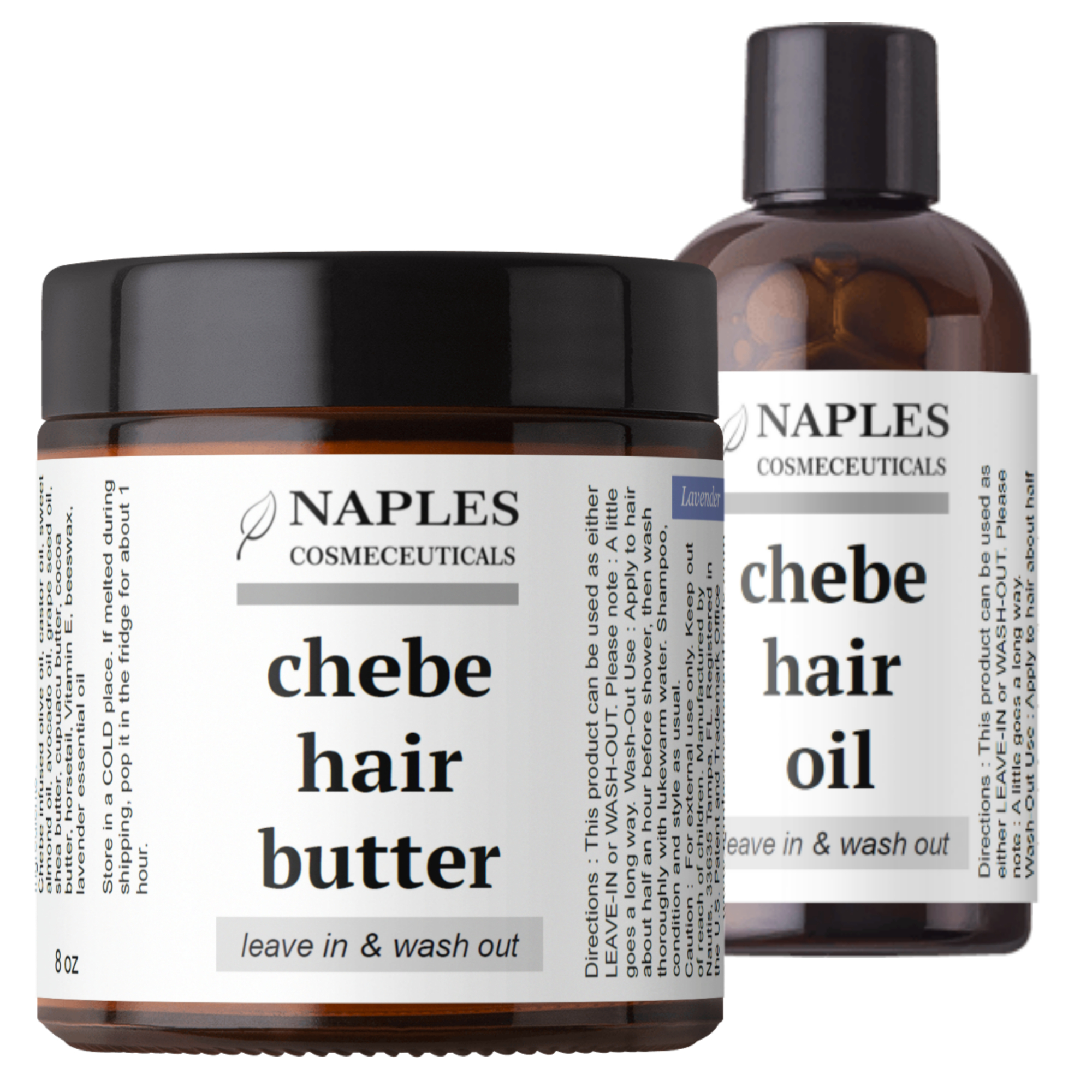 Chebe Butter and Chebe Oil Set for Hair Growth, Moisturizing Thickening ...