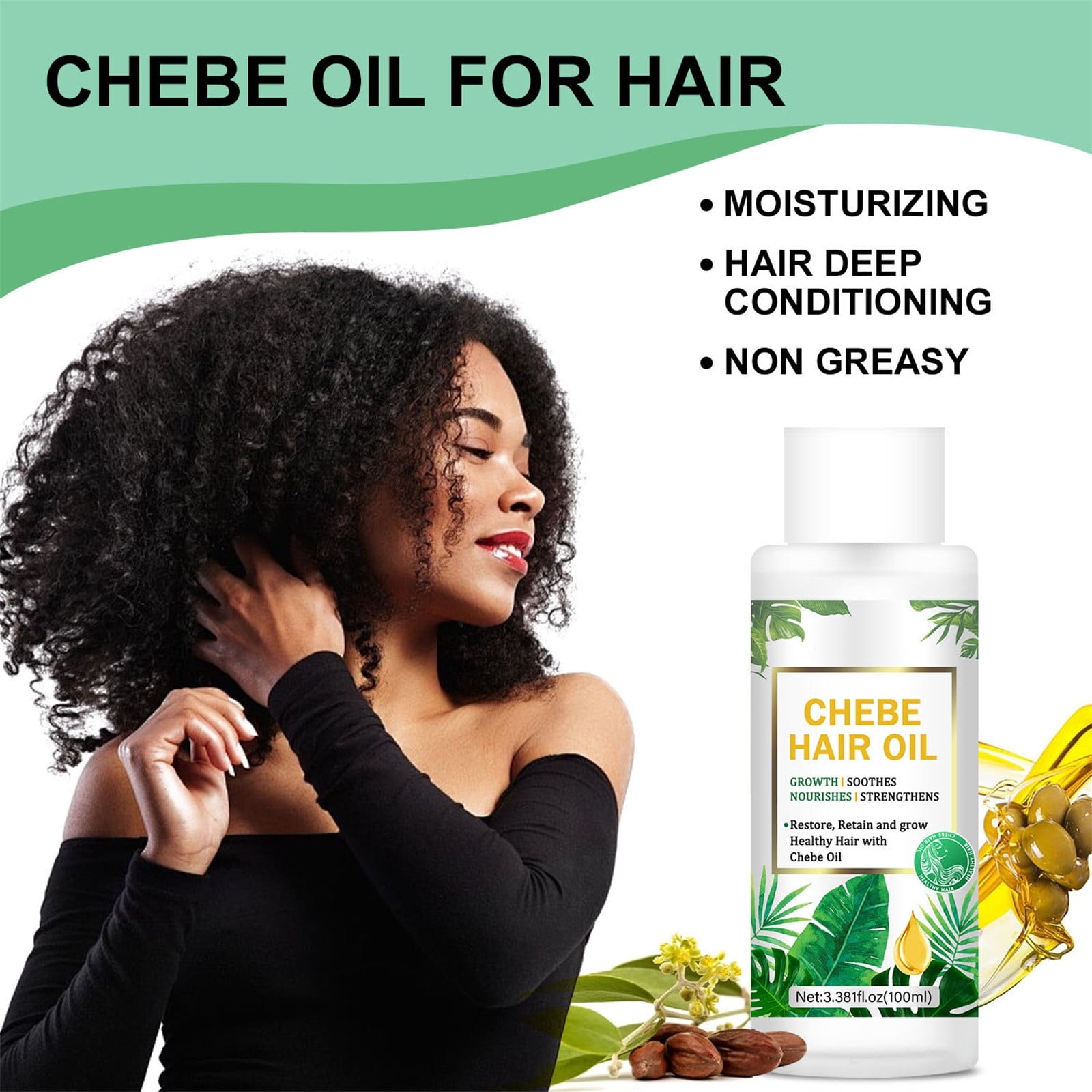Chebe Hair Care Essential-oil 100ml Repaired Dry Hair Perm And Dyes ...