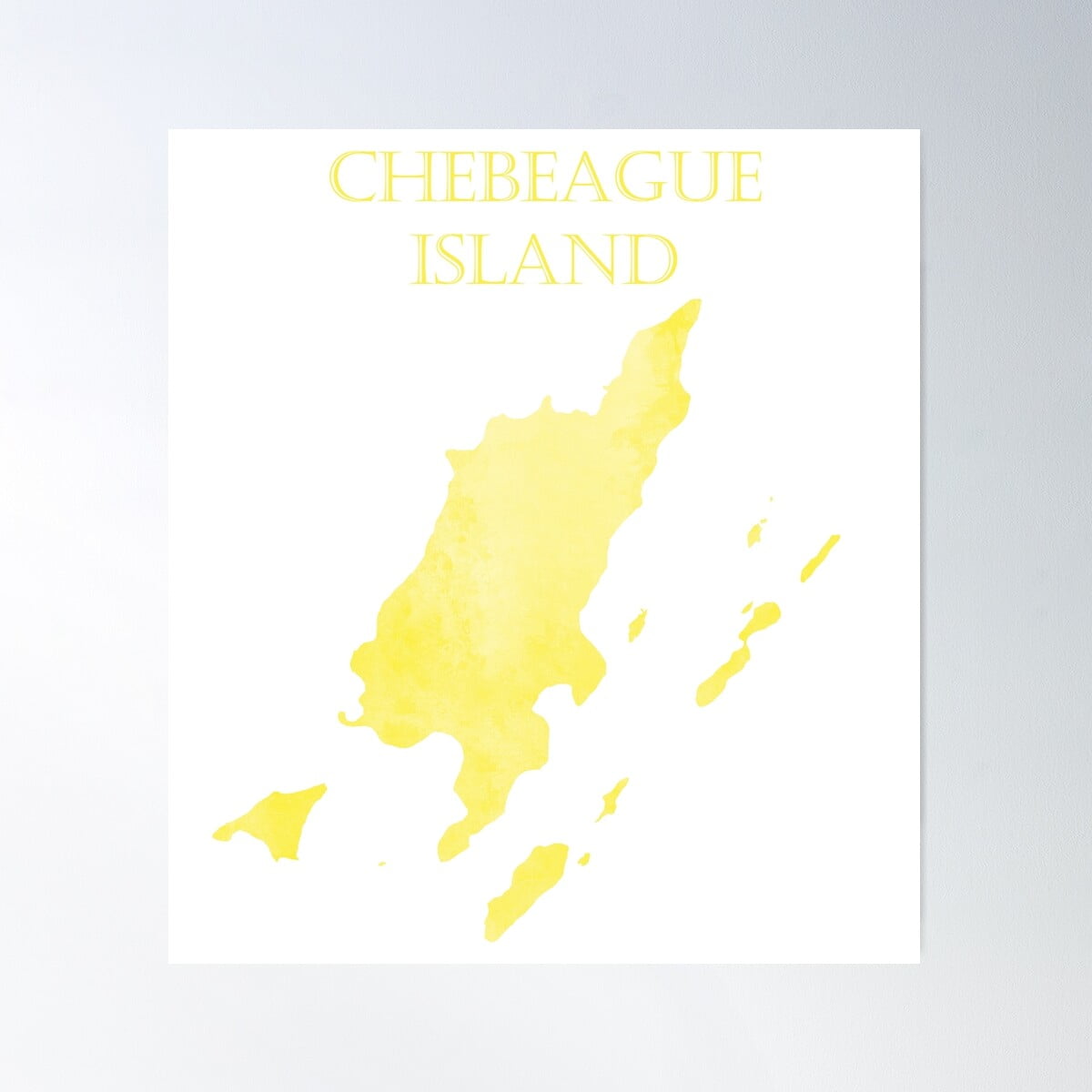 Chebeague Island Maine Poster Wall Art, Modern Wall Decor For Living ...