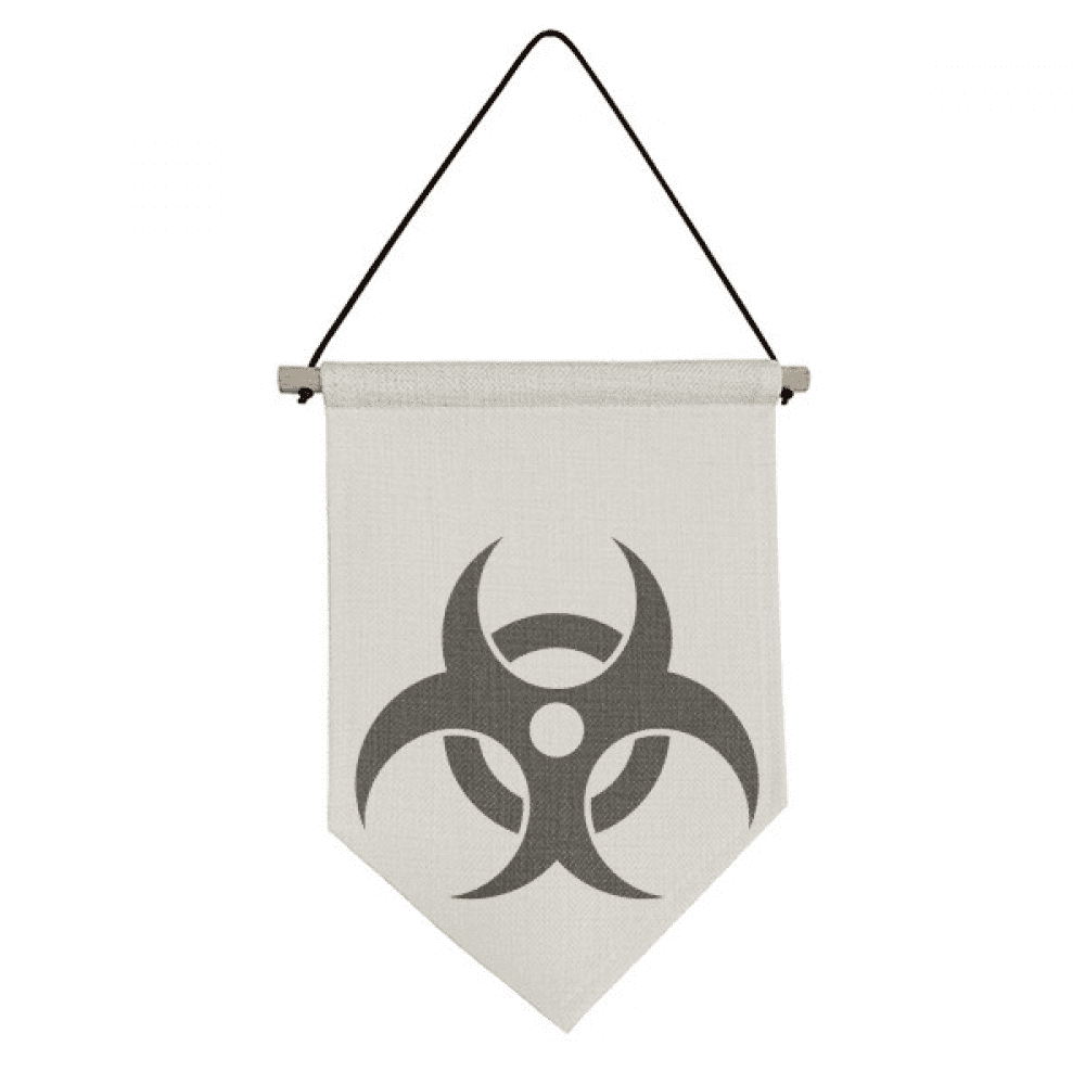 Checal Toxic Radiation Harmful Pattern Canvas Flag Hanging Wall Art ...