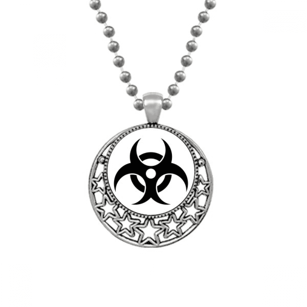 Checal Toxic Radiation Harmful Pattern Necklaces Pendant Retro Moon ...