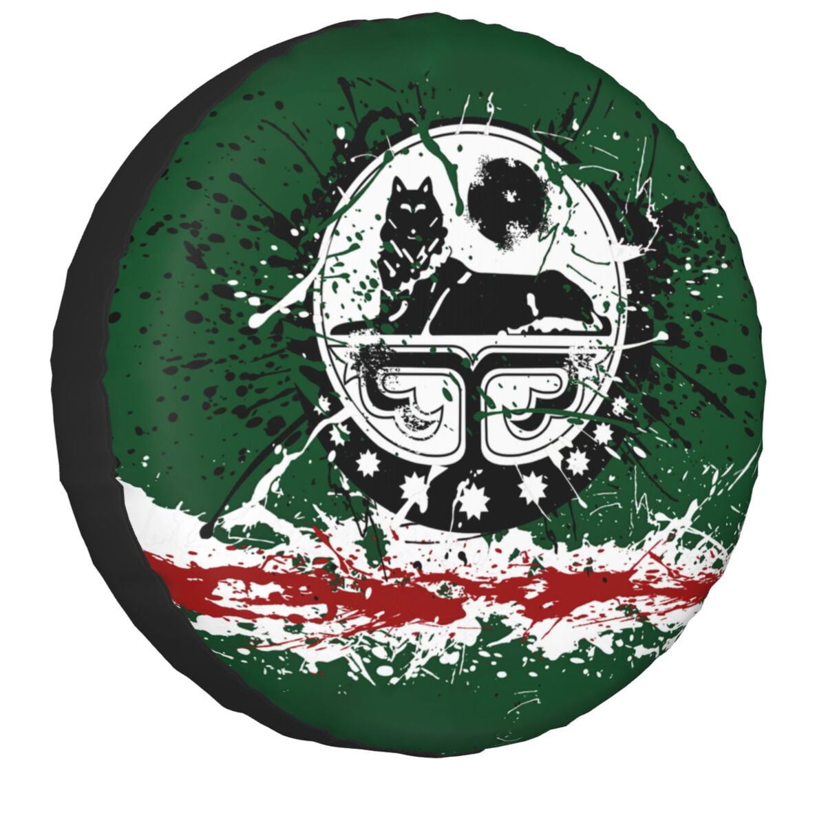 Chechen Flag Spare Tire Cover Chechnya Power Car Wheel Protectors ...