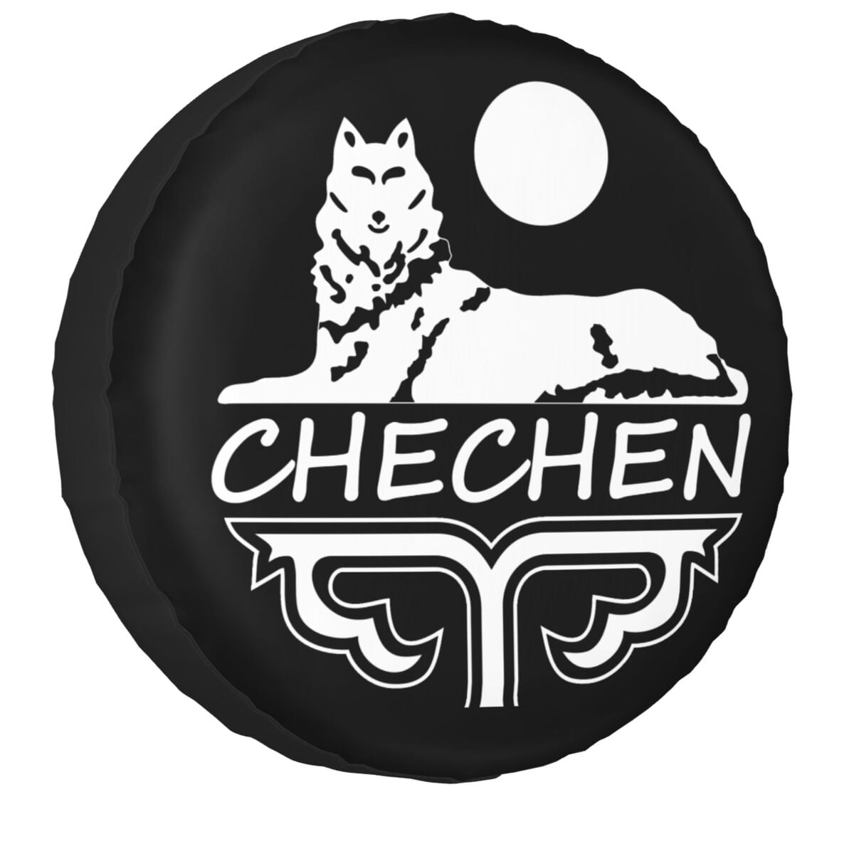 Chechen Flag Spare Tire Cover Chechnya Power Car Wheel Protectors ...