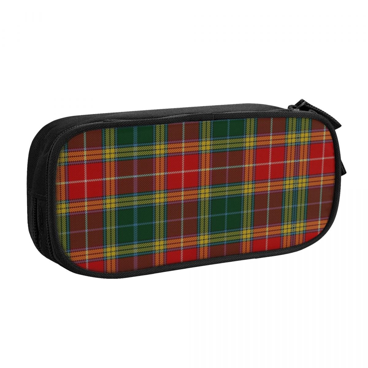 Check Black Twist Custom Kawaii Pencil Cases Large Capacity Geometric ...