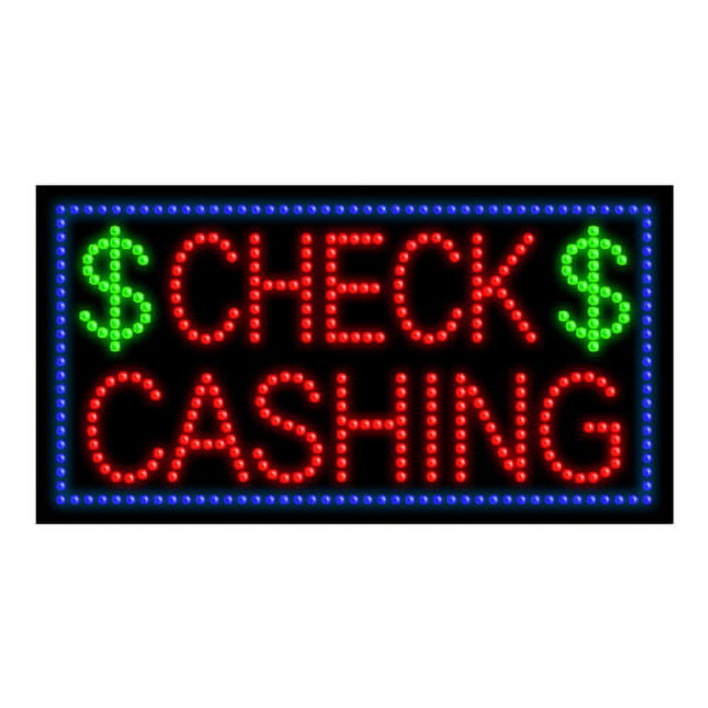 Check Cashing-LED Dots Sign Made in USA - Walmart.com
