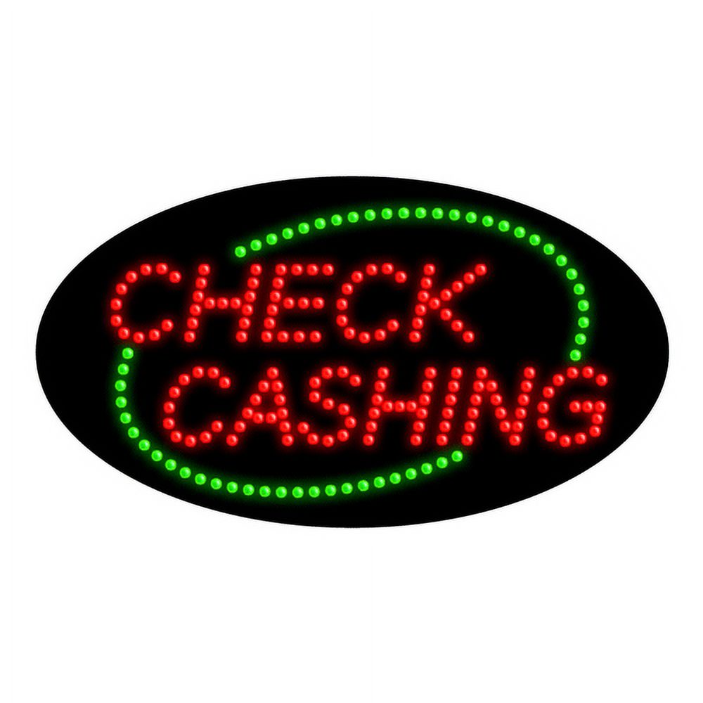 Check Cashing-LED Dots Sign Made in USA - Walmart.com