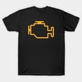 Check Engine Light Dashboard Warning Sign Automotive Car Humor Unisex T ...