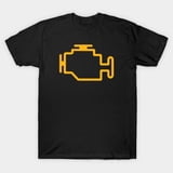 Check Engine Light Dashboard Warning Sign Automotive Car Humor Unisex T ...