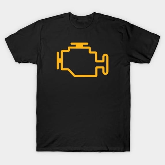 Check Engine Light Dashboard Warning Sign Automotive Car Humor Unisex T ...