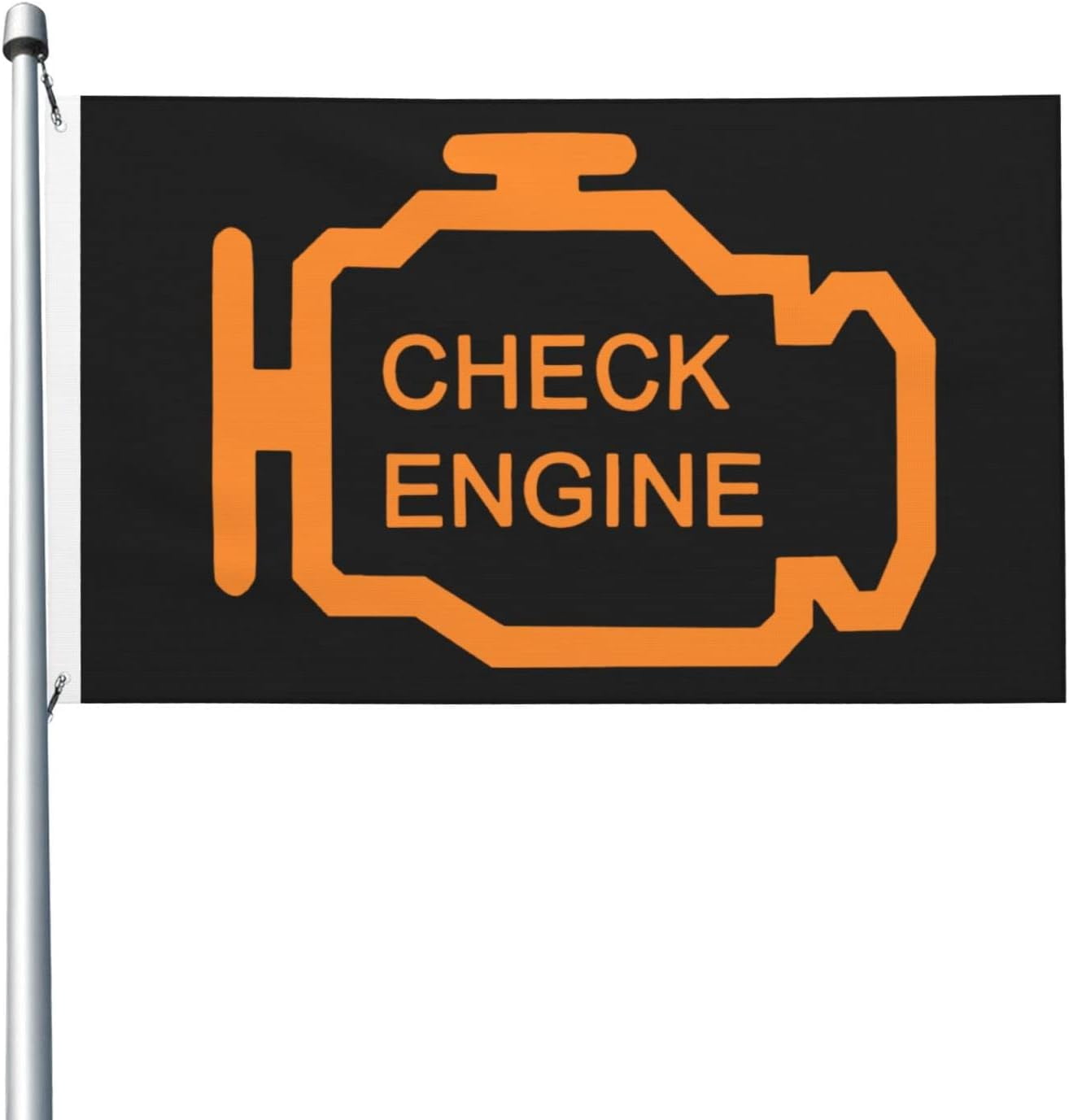 Check Engine Light Flag 3x5 Ft Outdoor Decoration Banner Yard Flag With ...