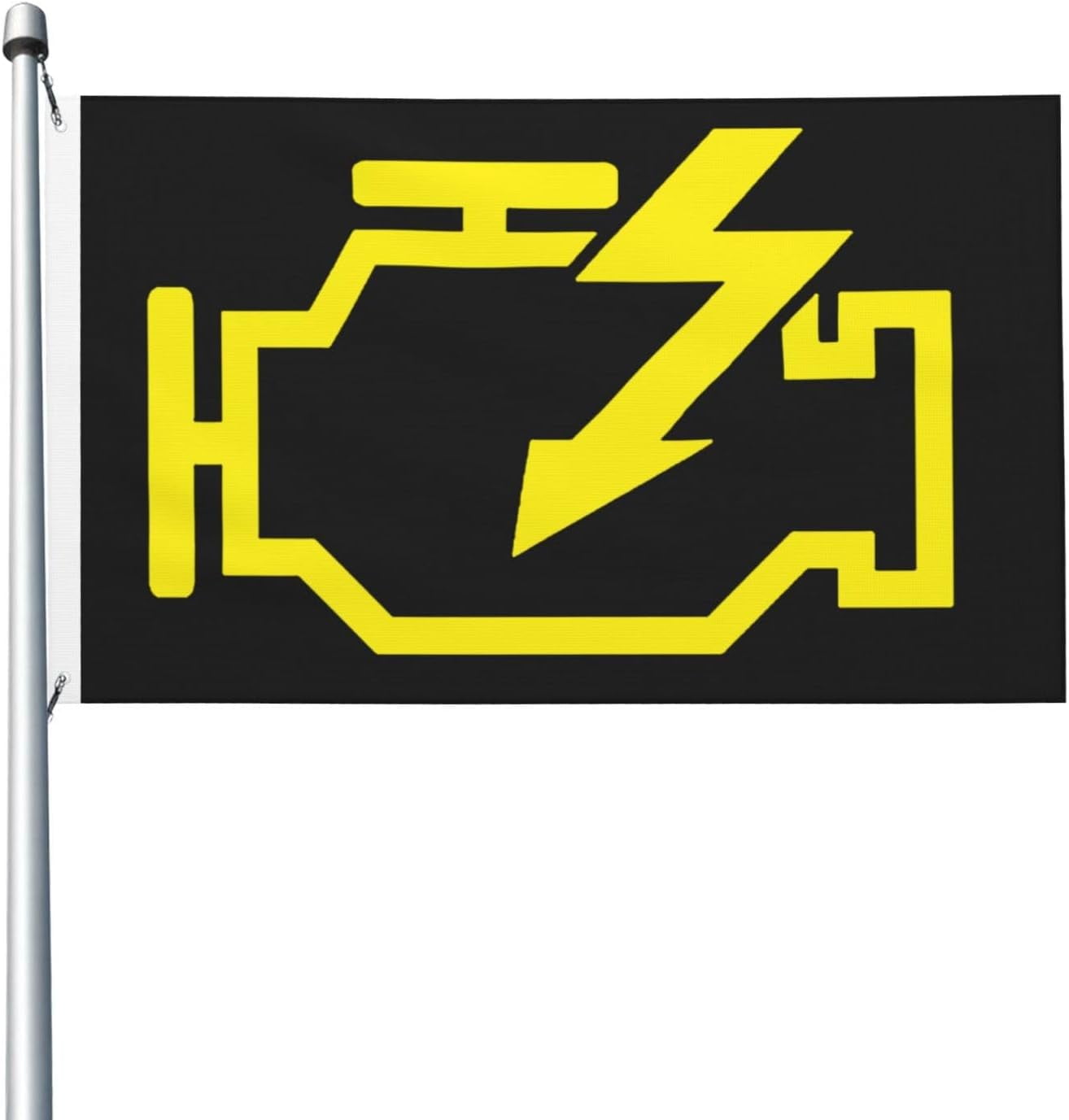 Check Engine Light Mechanic Auto Repair Flag 3x5 Ft Outdoor Garden Flags Party Banner With 2 ...