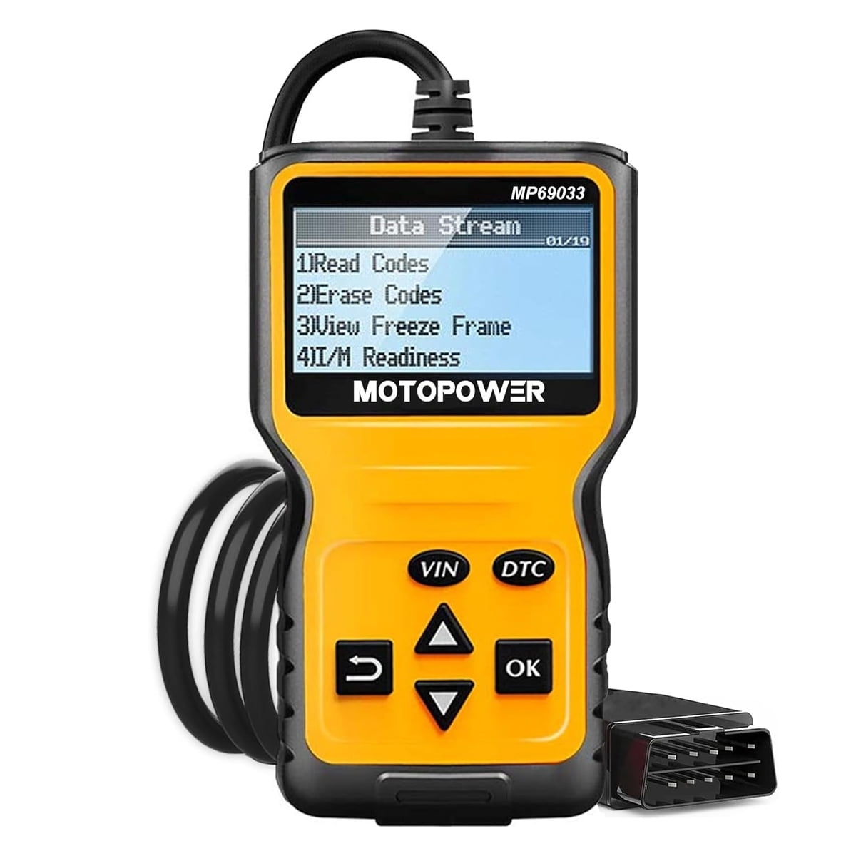 Check Engine Light Reader, Diagnostic Scan Tool with Clear LCD Screen ...