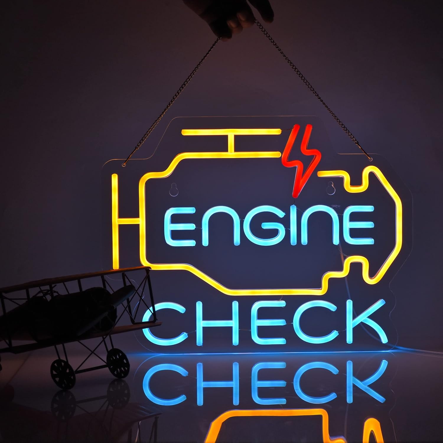 Check Engine Neon Sign for Garage Wall Decor Check Engine Neon Signs ...