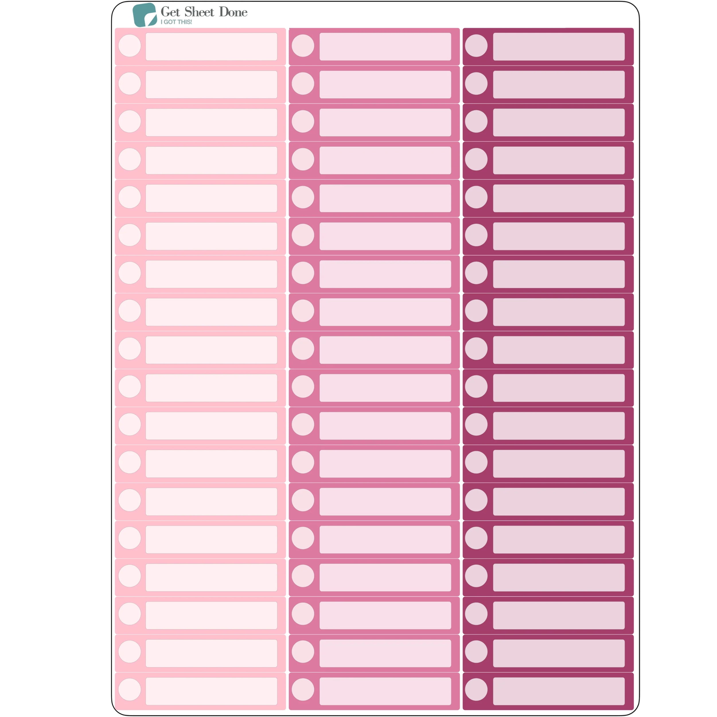 Check List Functional Box Planner Stickers / Chore Reminder Stickers ...