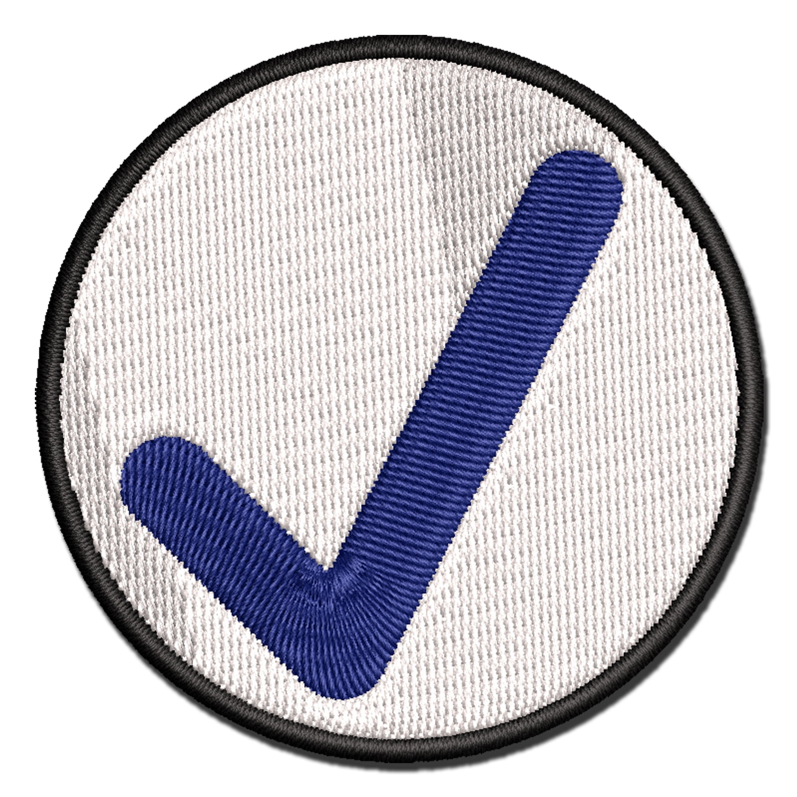 Check Mark Symbol Applique Multi-Color Embroidered Hook & Loop Patch ...