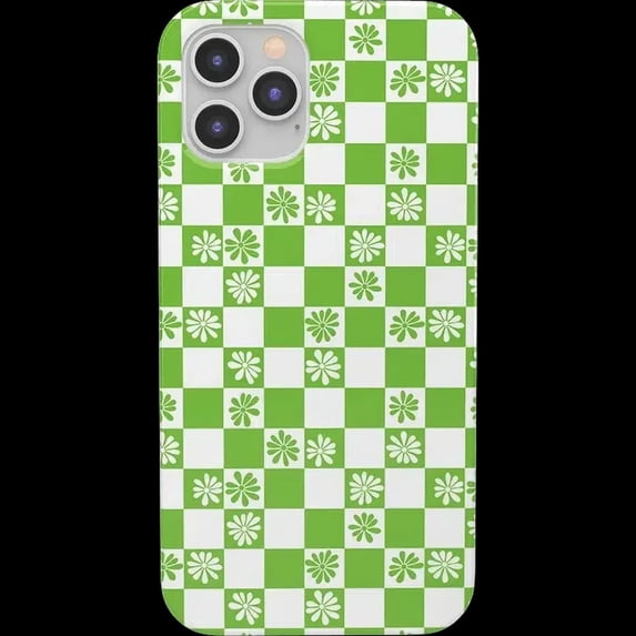 Check Mate Daisy Checkerboard Phone Case with iPhone 17 to 11 Pro Max ...