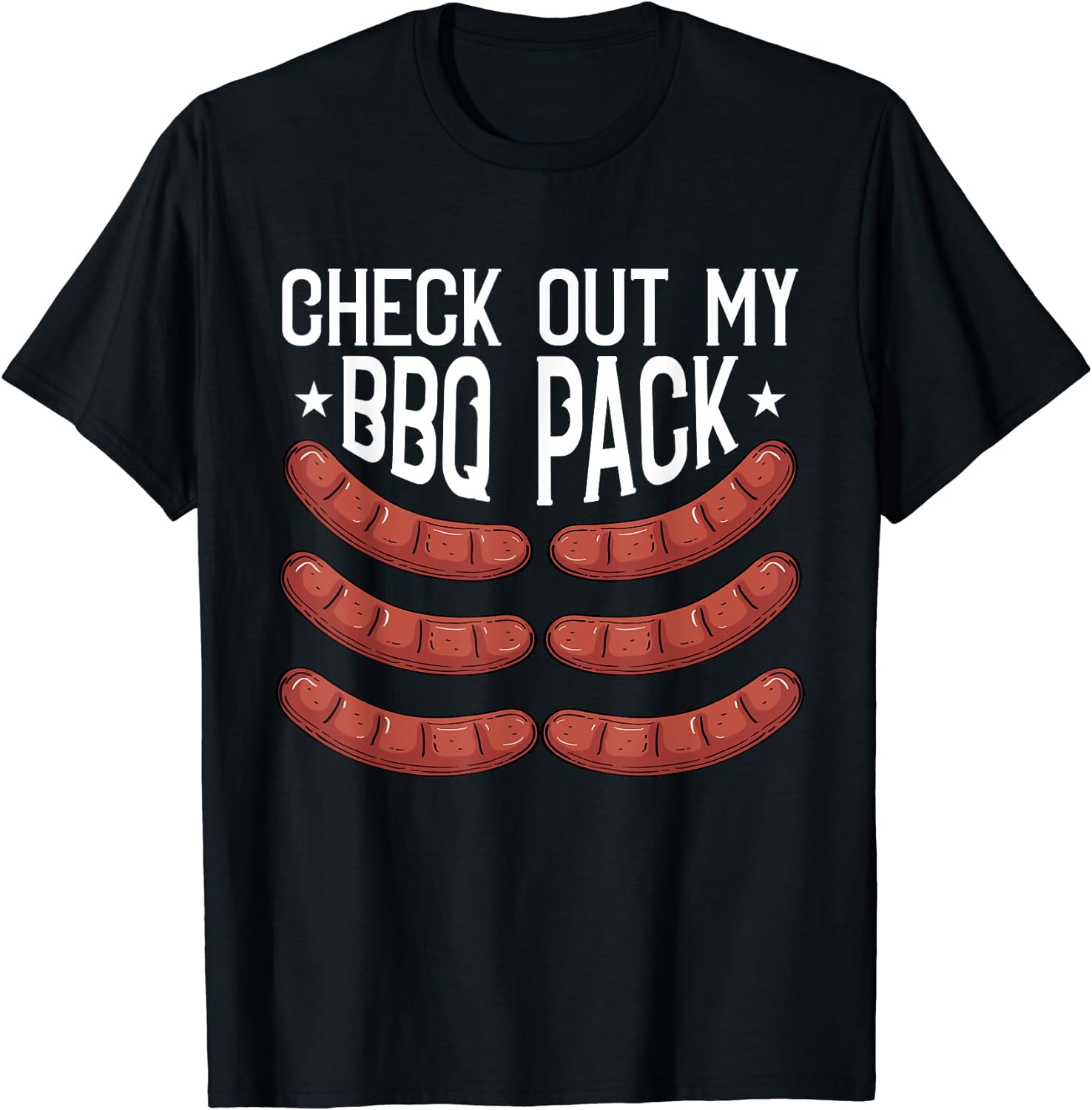 Check Out My 6 Pack BBQ Funny Barbecue Chef Smoker Pitmaster T-Shirt ...