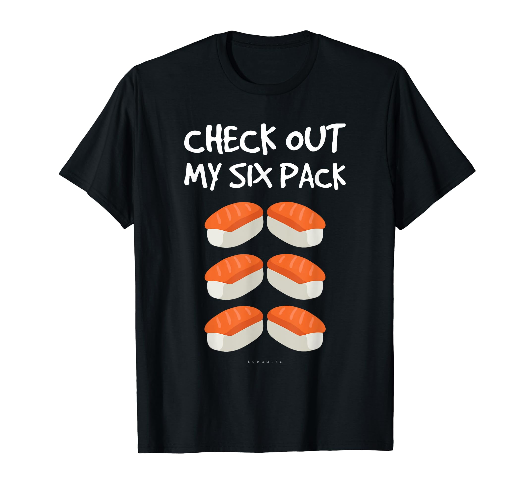 Check Out My Six Pack Shirt. Funny Sushi ABS Gym T Shirts - Walmart.com