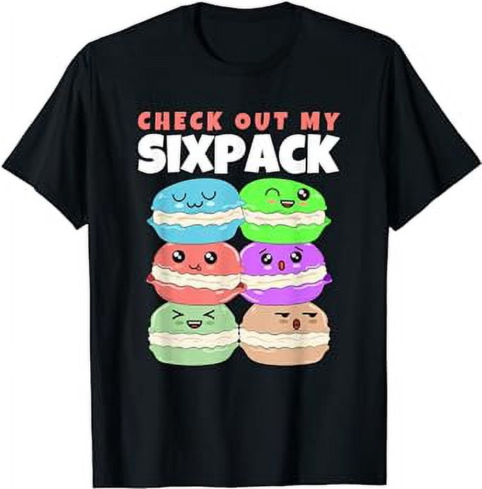 Check Out My Sixpack Macaron Macarons T-Shirt - Walmart.com