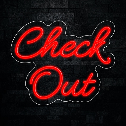 Check Out Neon LED Sign 16"L x 13"H #33010 - Walmart.com