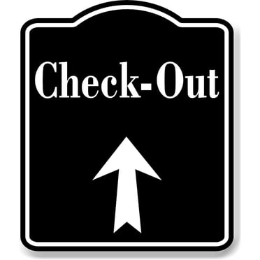 Black Wooden Arrow for Interchangeable Decorative Replacement Plaques ...