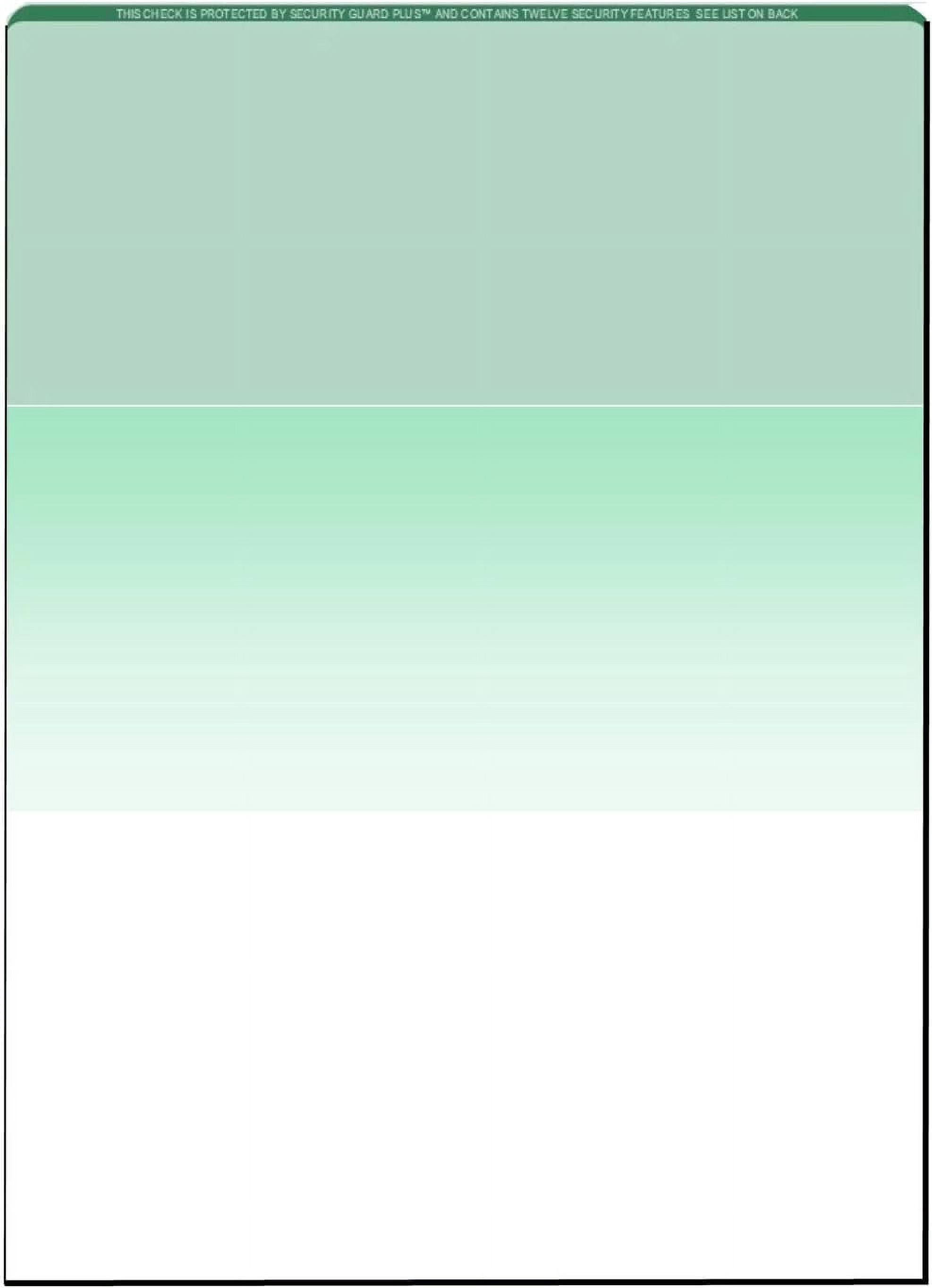 Check Paper, Green w Complex Background Pattern, 8-1/2" x 11 ...