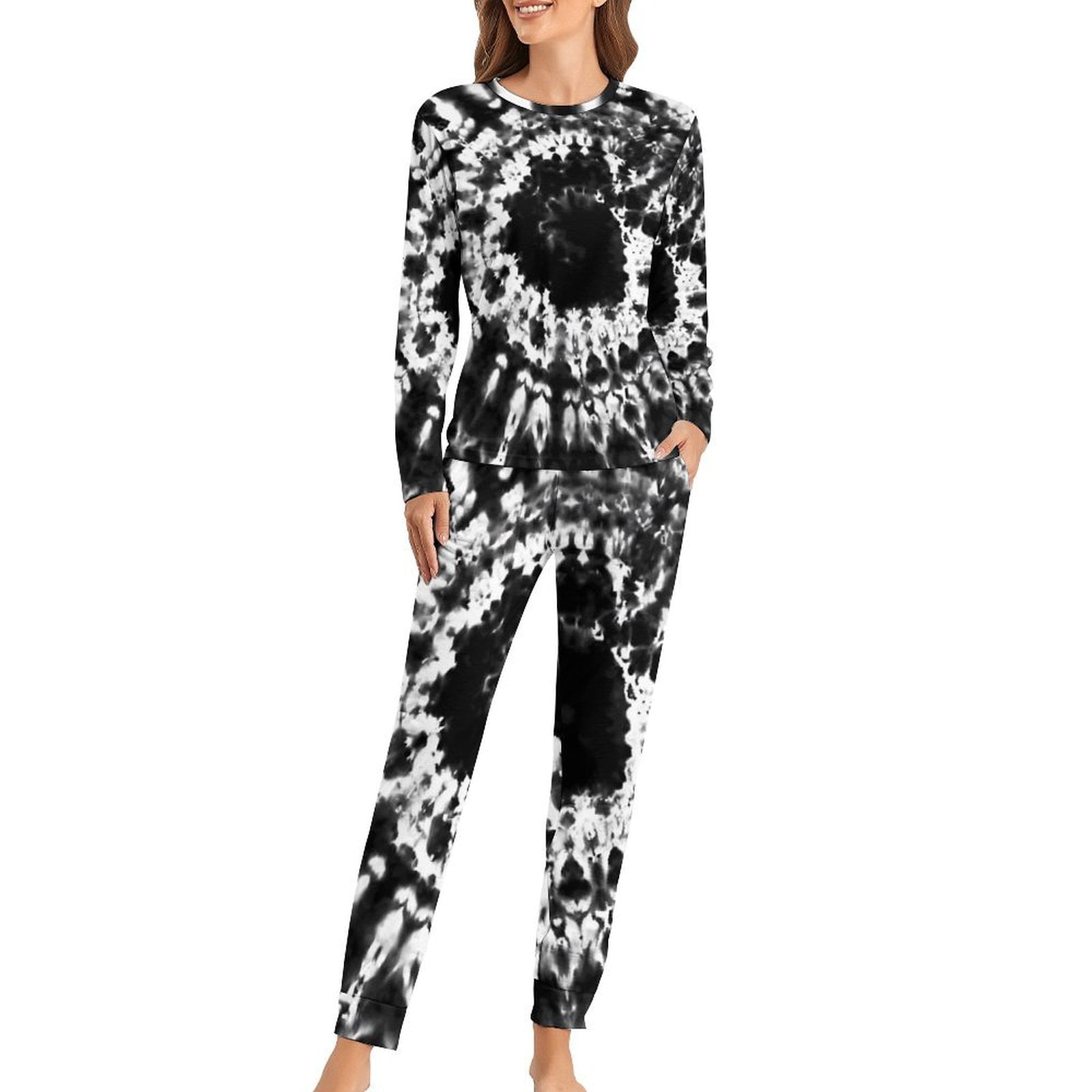 Check Print Pajamas Women Modern Checkerboard Cute Sleepwear Spring 2 ...