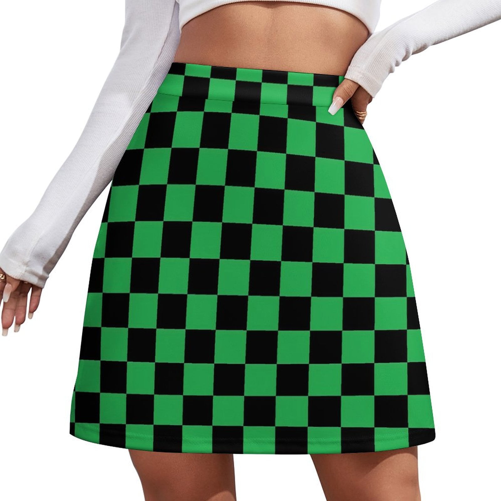 Check Print Skirt Women Modern Checkerboard Modern Mini Skirts Spring ...