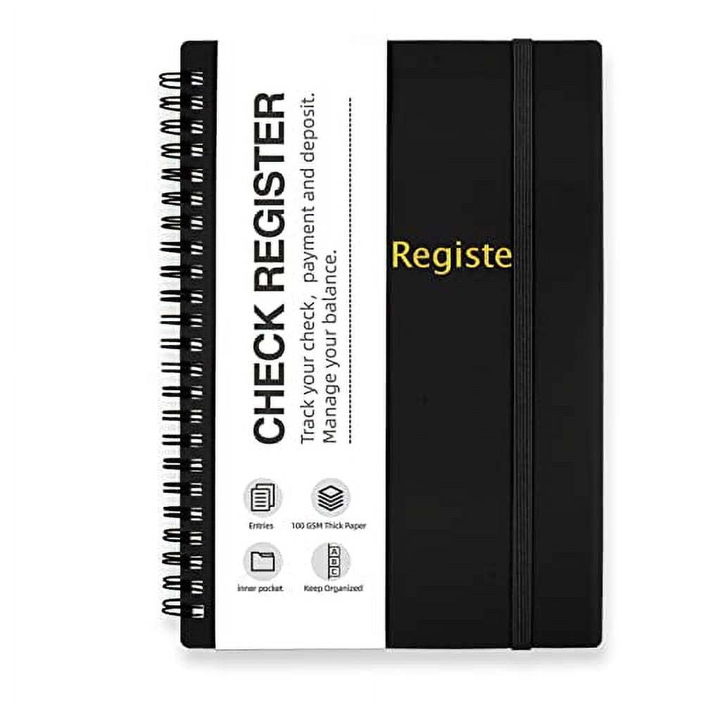 Check Registers for Personal Checkbook, Double Spiral Check Register ...