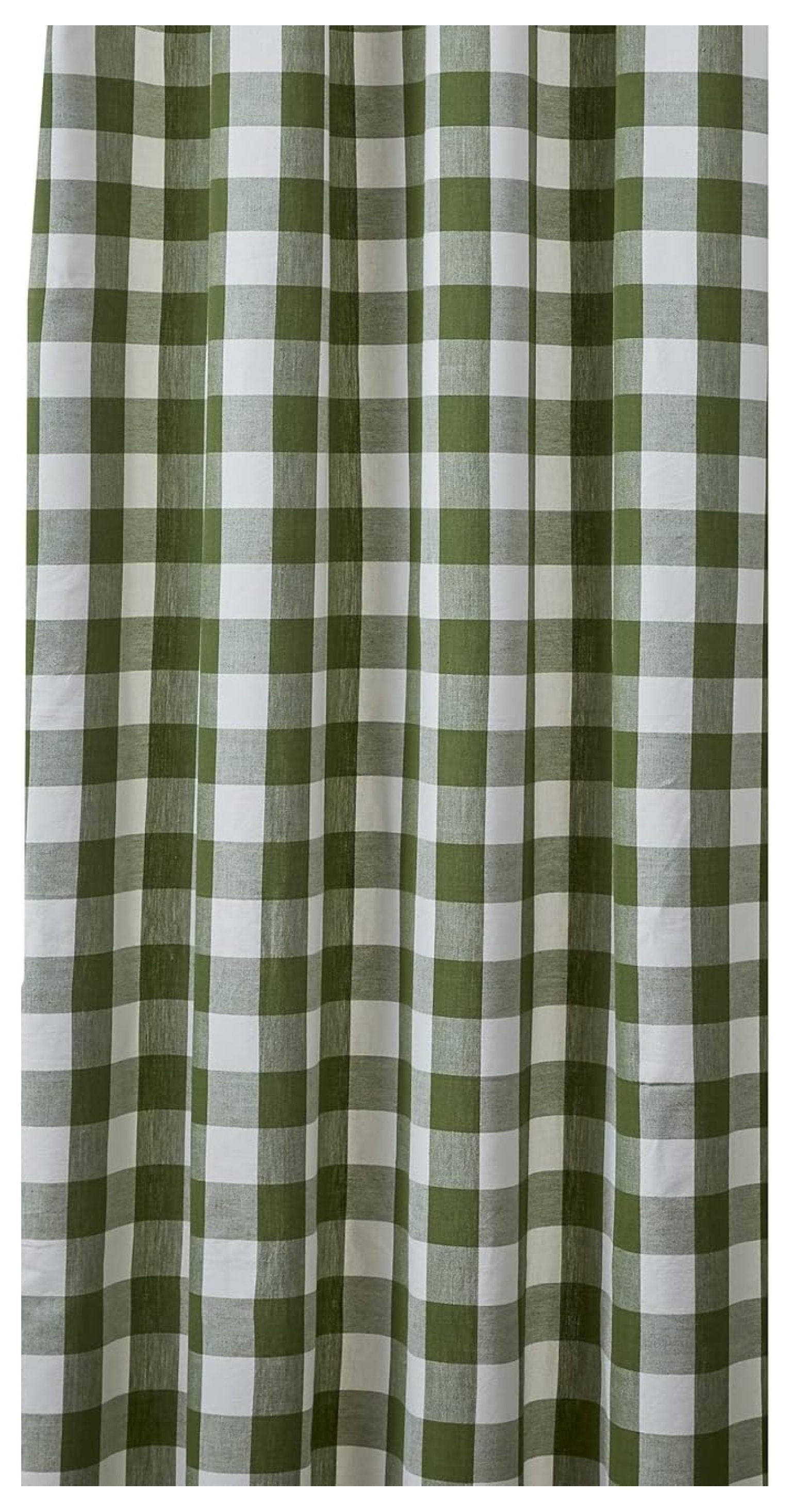 Check Shower Curtain - Sage - Walmart.com