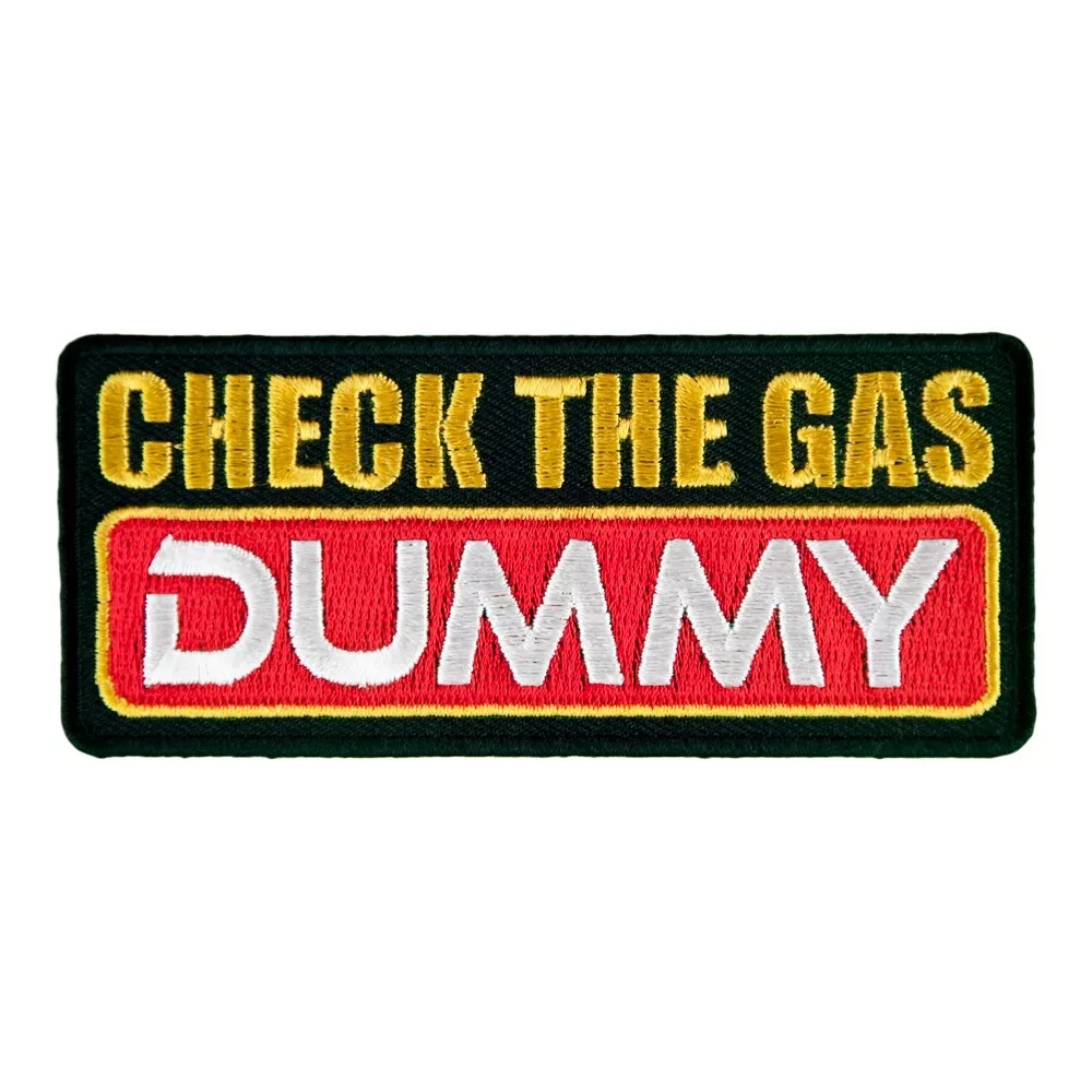 Check The Gas Dummy Patch, Biker Saying Patches - Walmart.com