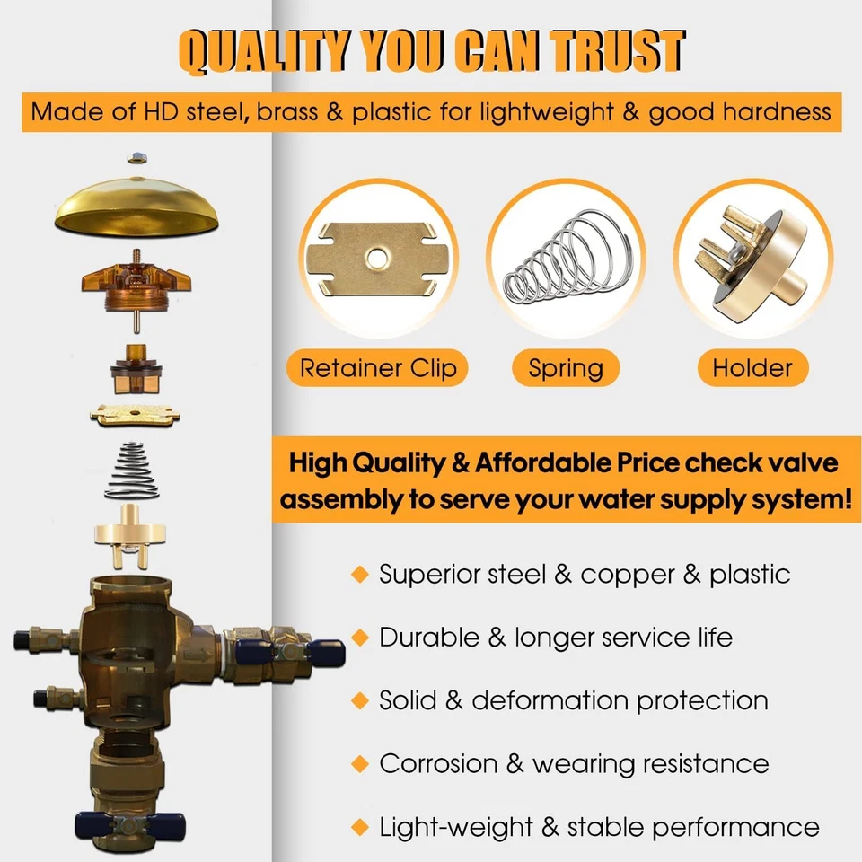 Check Valve Assembly Repair Kit for Febco 1/2" & 3/4" Check Valve 905 ...