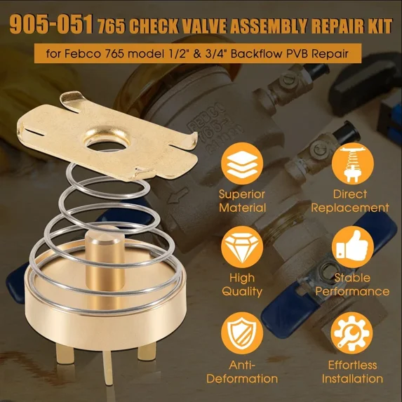Check Valve Assembly Repair Kit for Febco 1/2" & 3/4" Check Valve 905 ...