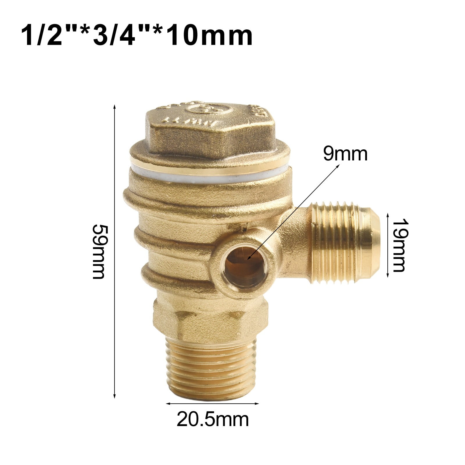 Check Valve Copper 1/2*3/4*10 1/2*1/2*10 For Air Compressor Air Pump 3 ...