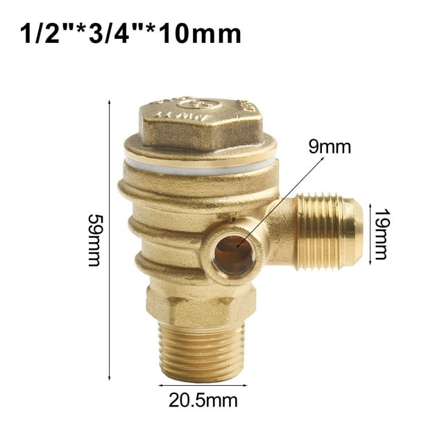 Check Valve Copper 1/2*3/4*10 1/2*1/2*10 for Air Compressor Air Pump 3 ...