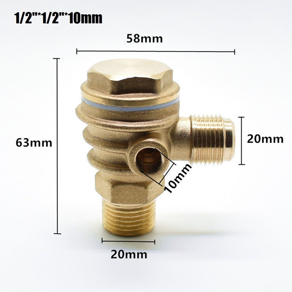 Check Valve Copper 1/2*3/4*10 1/2*1/2*10 for Air Compressor Air Pump 3 ...