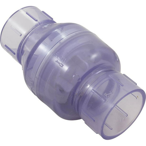 Check Valve, Flo Control 1011,2"s,1/2lb,Spring,Water,Clear - Walmart ...