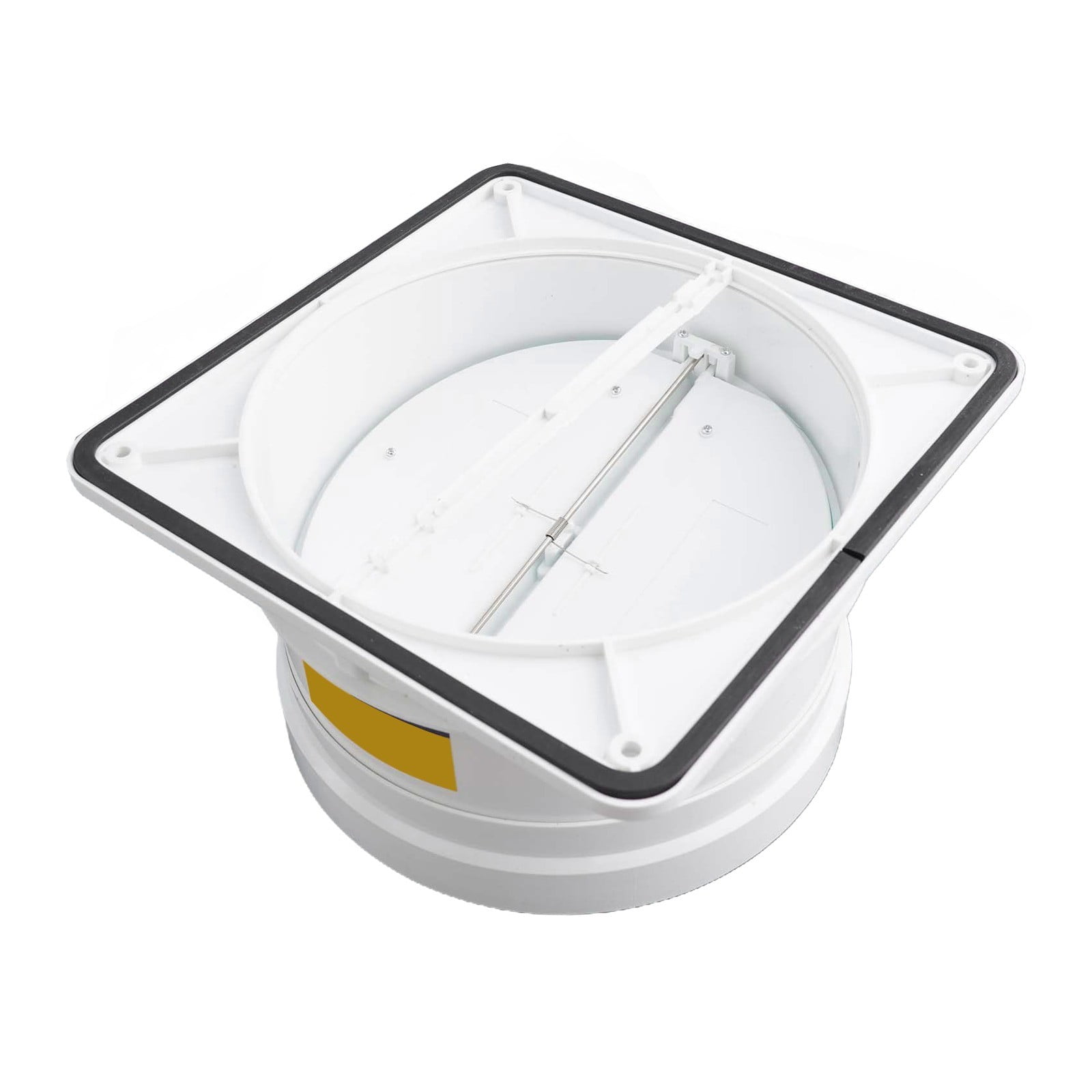 Check valve kitchen flue range hood exhaust duct reducing check valve ...
