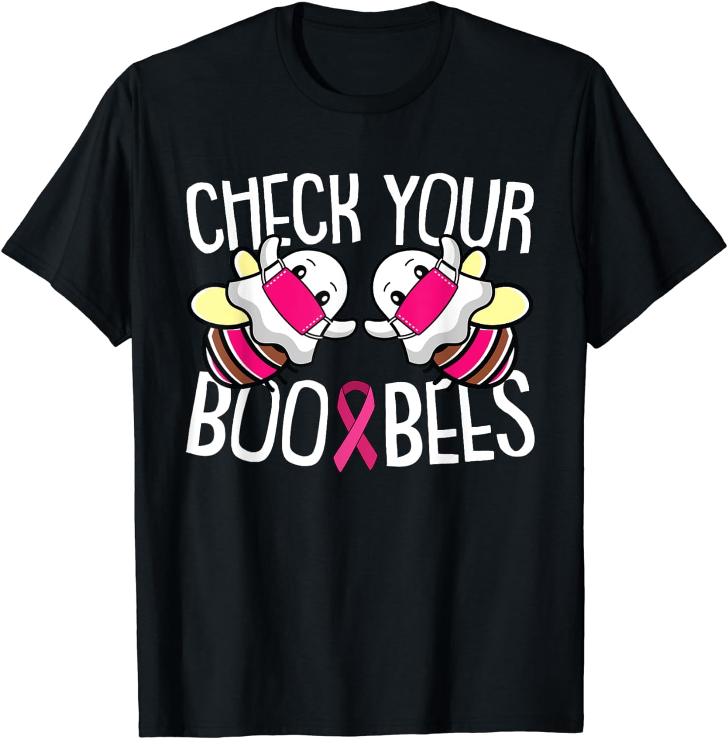 Check Your Boo Bees Breast Cancer Awareness Warrior Survivor T-Shirt ...