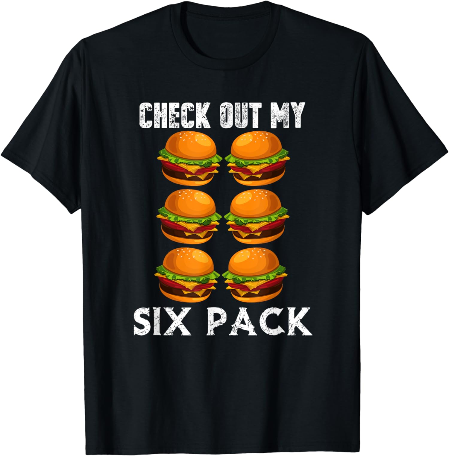 Check out my six pack burger shirt gym T-Shirt - Walmart.com