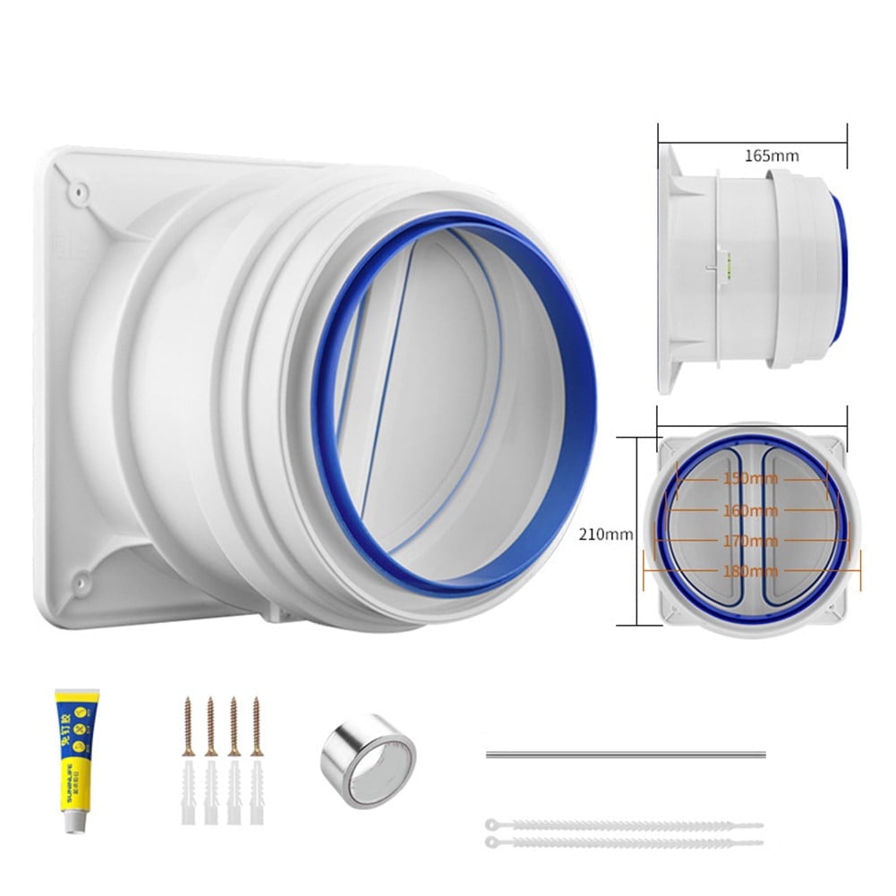 Check valve kitchen flue exhaust duct variable diameter-way smoke stop ...
