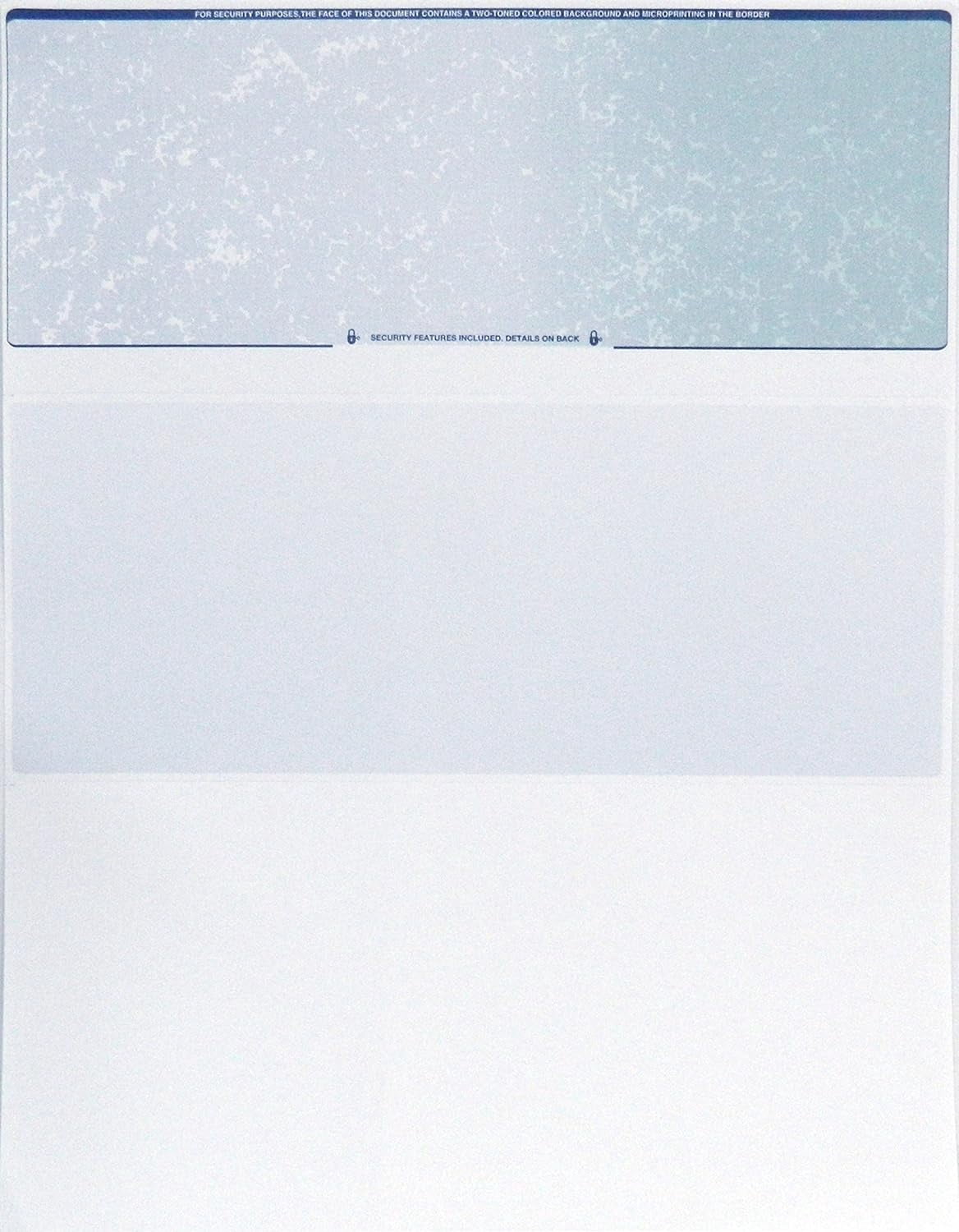 CheckOMatic Computer Check Paper - 100 Pack - Top Blank Stock Checks ...
