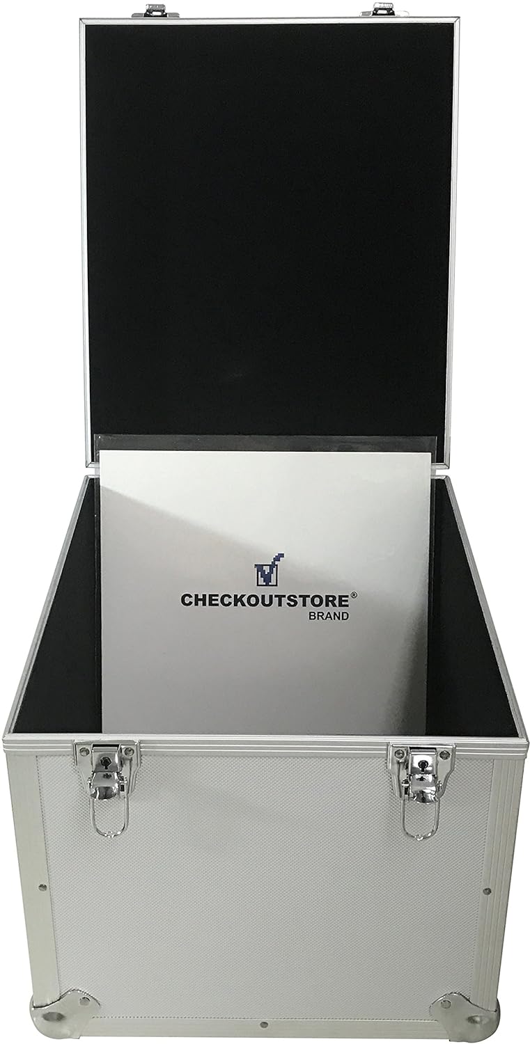 CheckOutStore (1) Aluminum Heavy Duty 12" LP Vinyl Record Album Storage ...