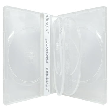 CheckOutStore 100 STANDARD Black Quad 4 Disc DVD Cases - Walmart.com