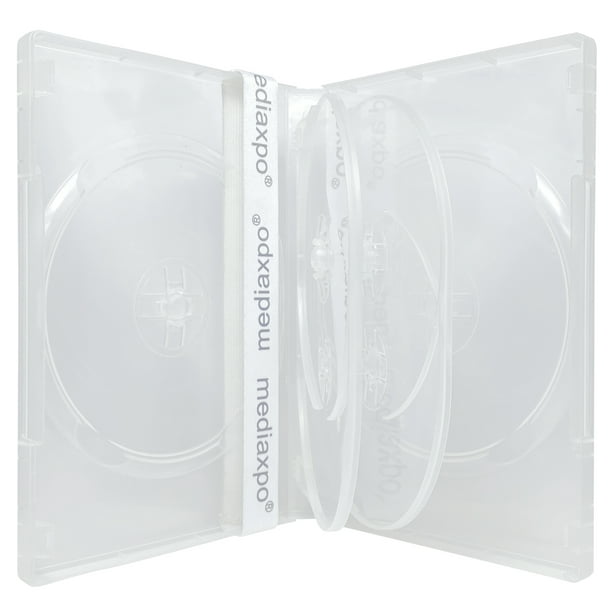 CheckOutStore 10 Clear 6 Disc DVD Cases - Walmart Business Supplies