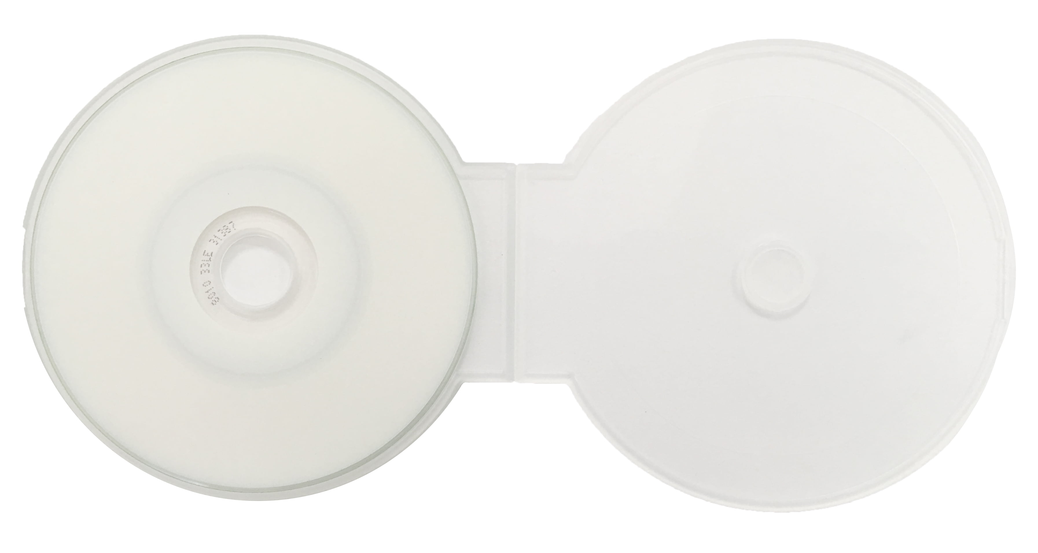 CheckOutStore 10 Clear Mini 8cm Clamshell CD DVD Case - Walmart.com