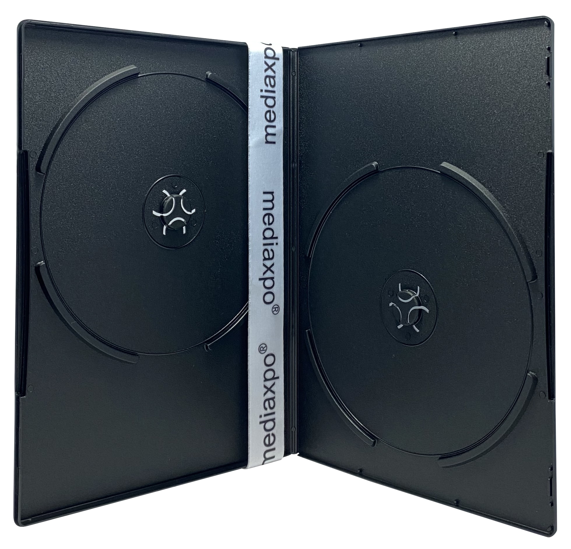 CheckOutStore 10 Premium Slim Black Double DVD Cases 7MM (100% New ...